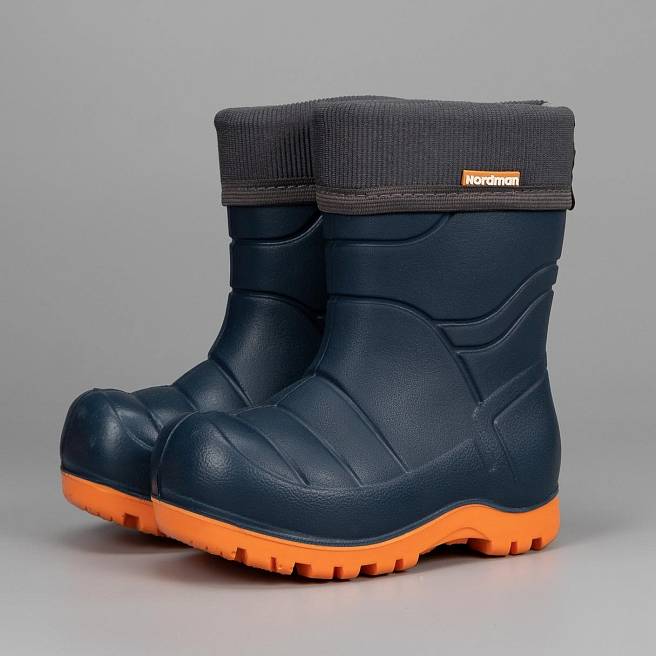 Сапоги детские Nordman Flash со съемным флисовым утеплителем синие - купить в интернет-магазине ...