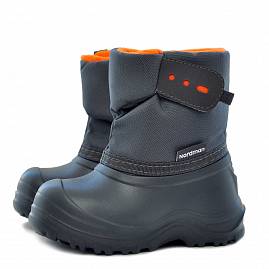 Сноубутсы Nordman Joy из ЭВА на липучке серо-розовые c серой подошвой - купить в интернет ...