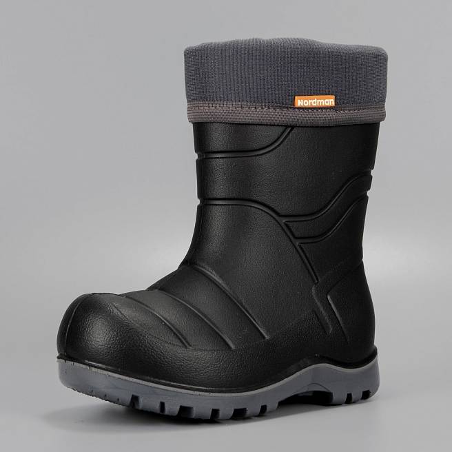 Сапоги детские Nordman Flash со съемным флисовым утеплителем черные - купить в интернет-магазине ...